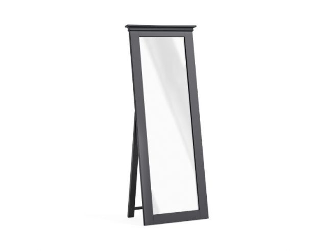Bordeaux Cheval Mirror Charcoal